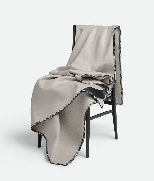 Bottega Veneta® Intrecciato Patch Blanket in Greige/black. Shop online now.