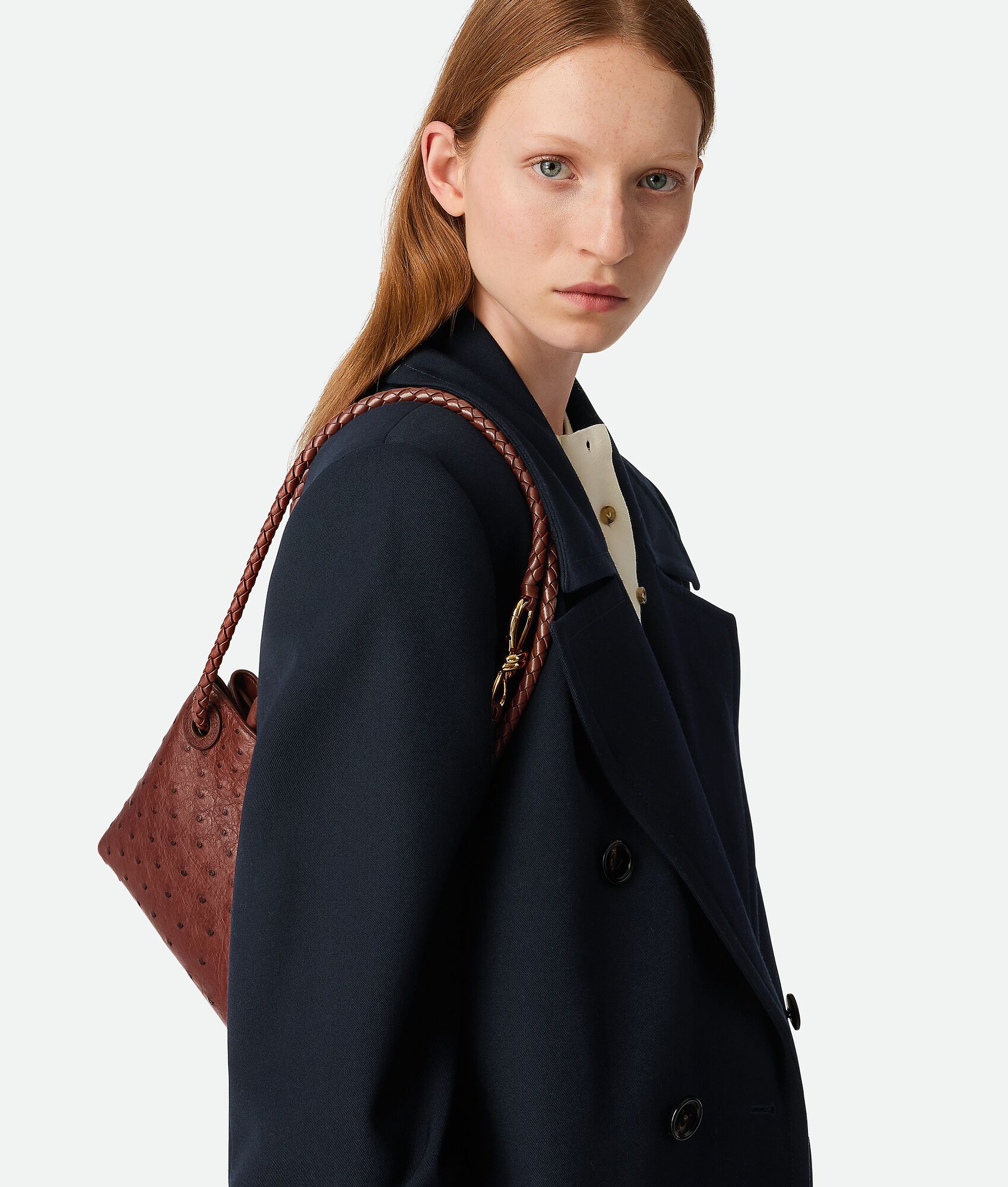 Bottega Veneta® Women's Mini Andiamo in Sapele. Shop online now.