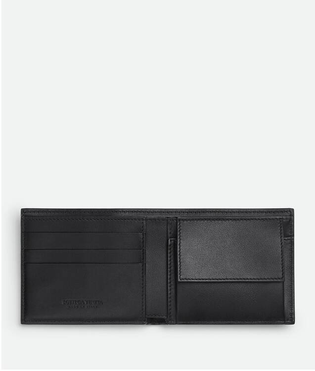 Bottega Veneta® Men's Cassette Bi-Fold Wallet With Coin Purse in Black ...