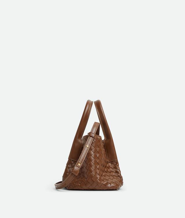 Bottega Veneta® Women's Small Pinacoteca in Nocciola/amber. Shop online ...