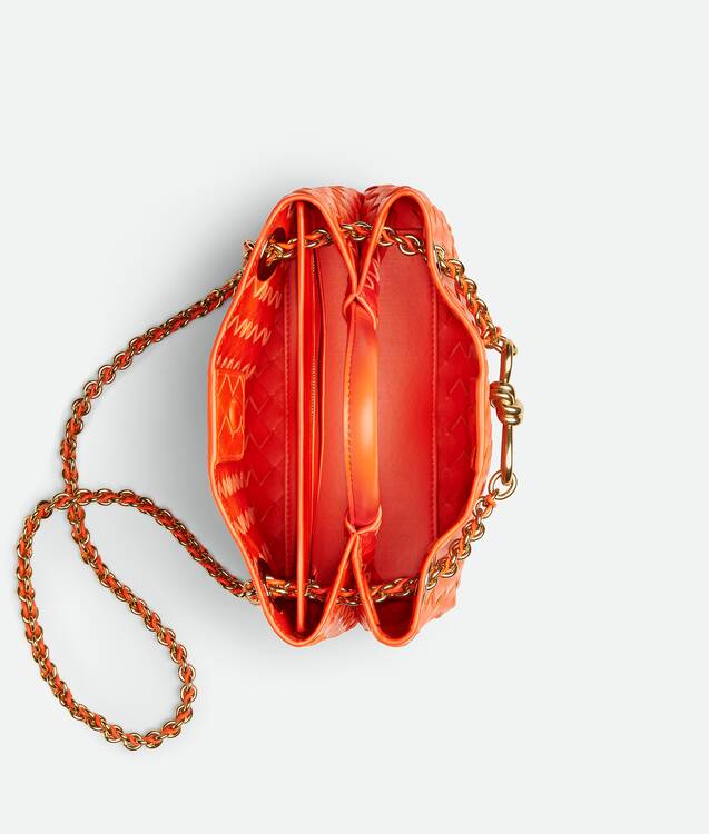 Bottega Veneta® Women's Small Andiamo With Chain in Orange. Shop online ...