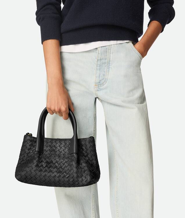 Bottega Veneta® Women's Small Pinacoteca in Black/fondant. Shop online now.