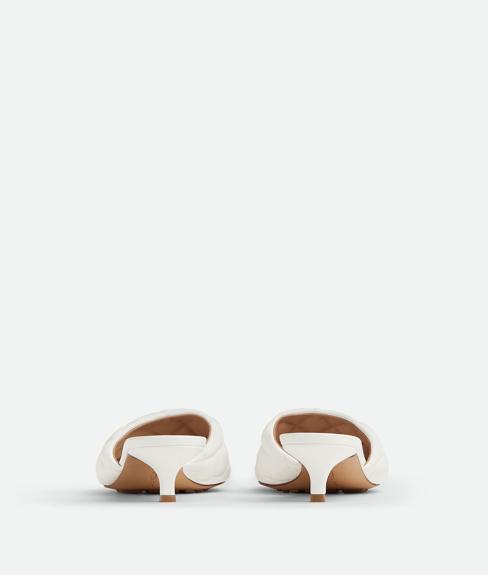 Women's Padded Mule in Optic white | Bottega Veneta US