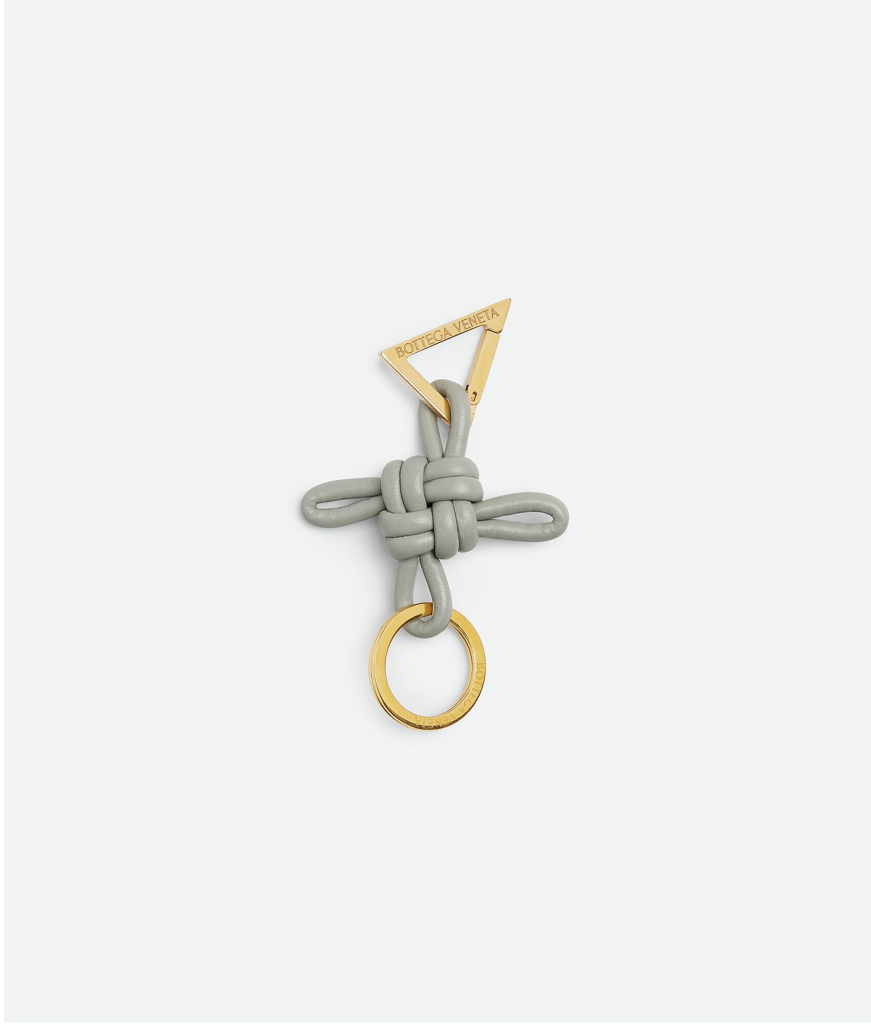 Bottega Veneta® Women's Triangle Key Ring in Agate grey. Shop online now.