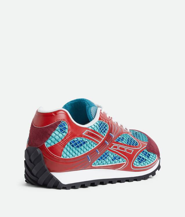 Women's Orbit Sneaker in Turquoise/cherry | Bottega Veneta US