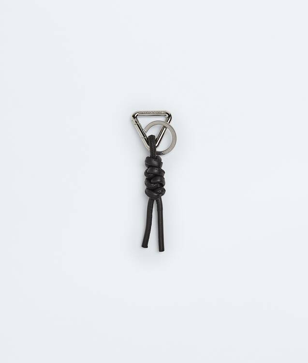 Bottega Veneta® Men's Triangle Key Ring in Nero. Shop online now.